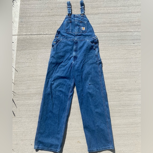 Carhartt | Pants | Vintage Carhartt Denim Carpenter Overalls | Poshmark